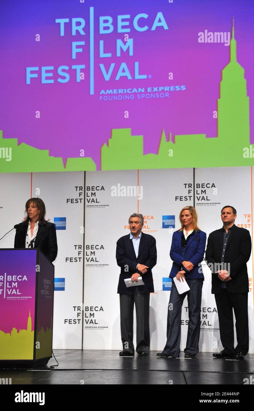 (L-R) Tribeca Film Festival Co-Founder Jane Rosenthal, Tribeca Film ...