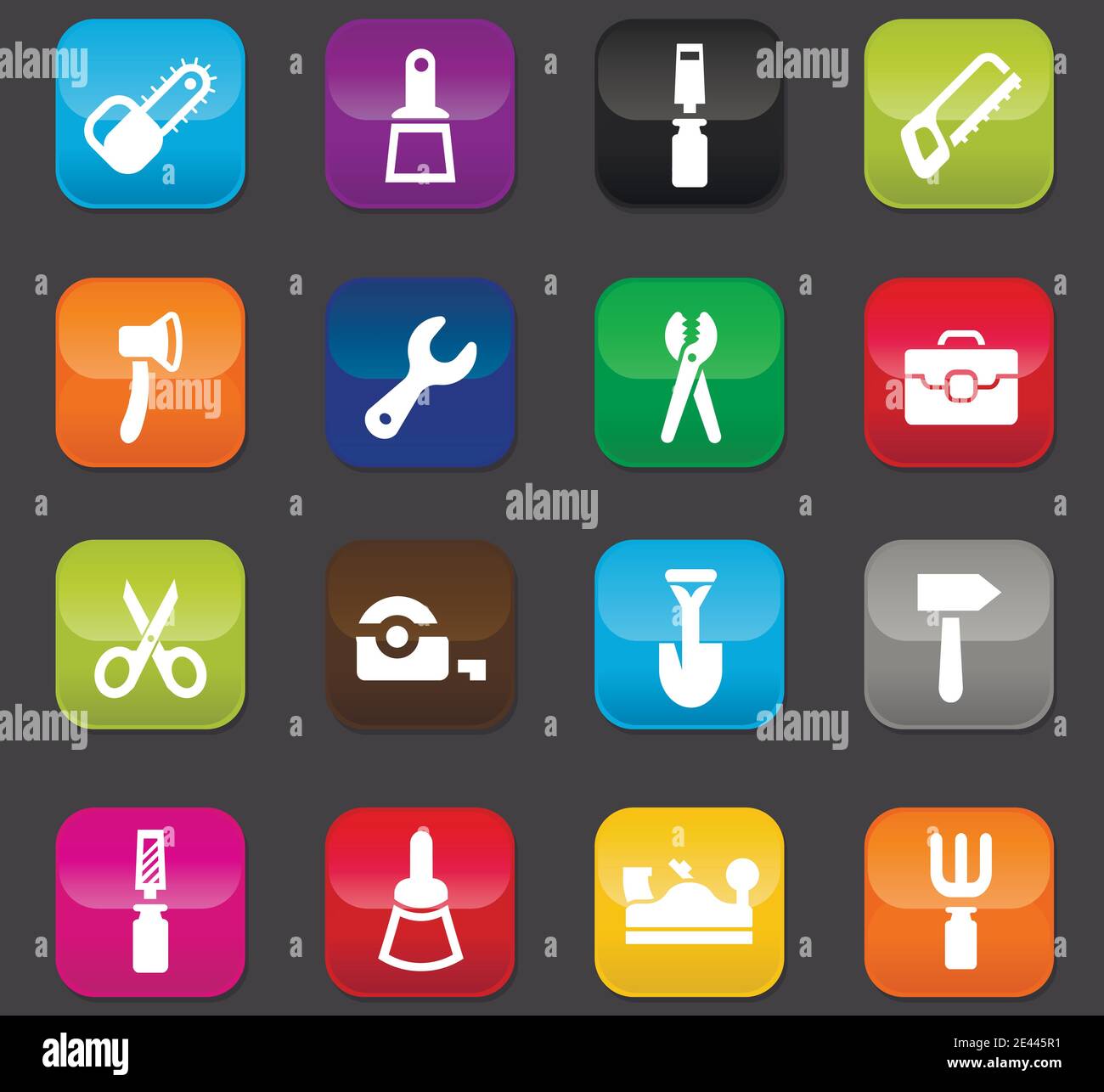 Work tools icons set Stock Vector Image & Art - Alamy