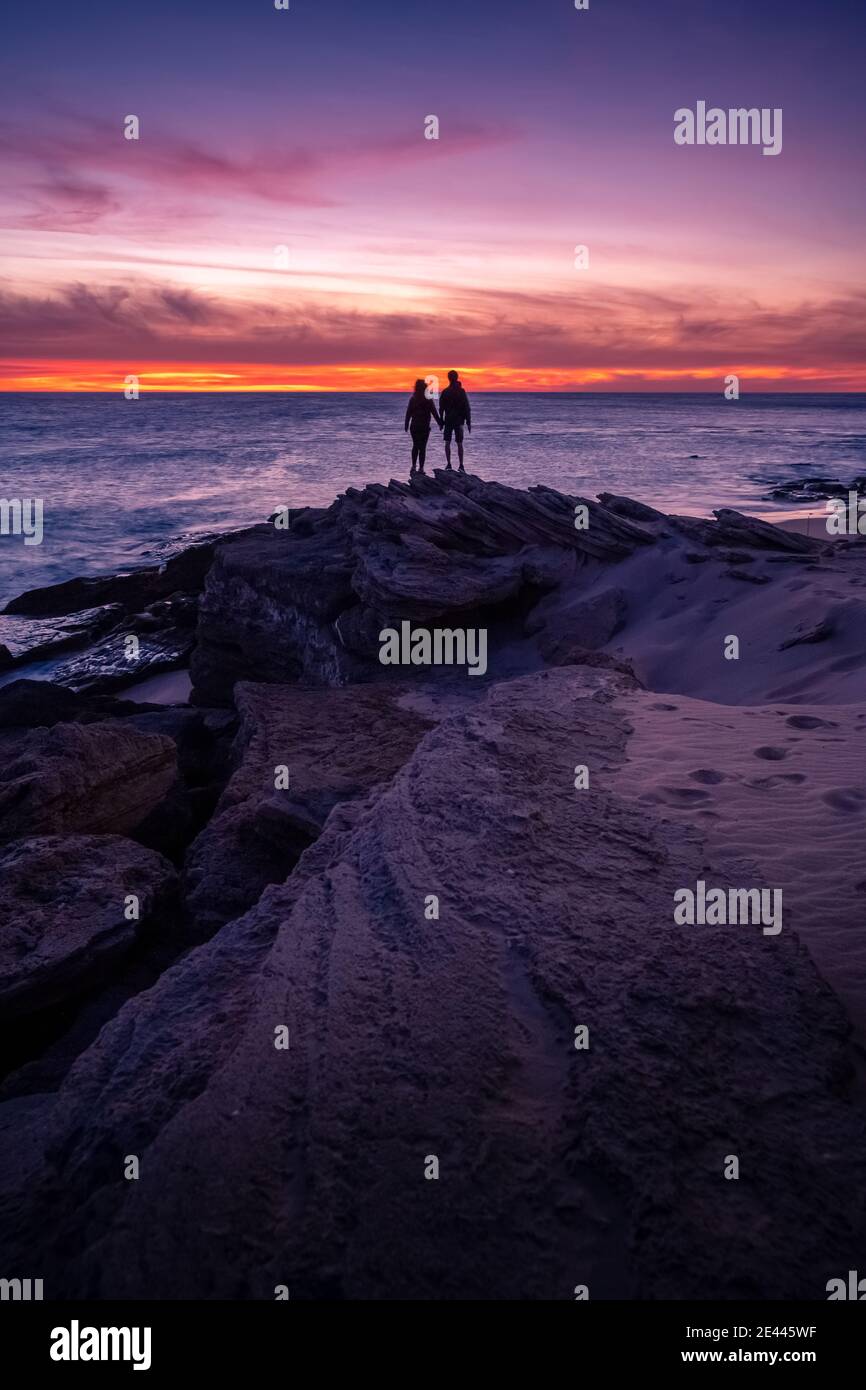 Silhouette standing observing hi-res stock photography and images - Alamy