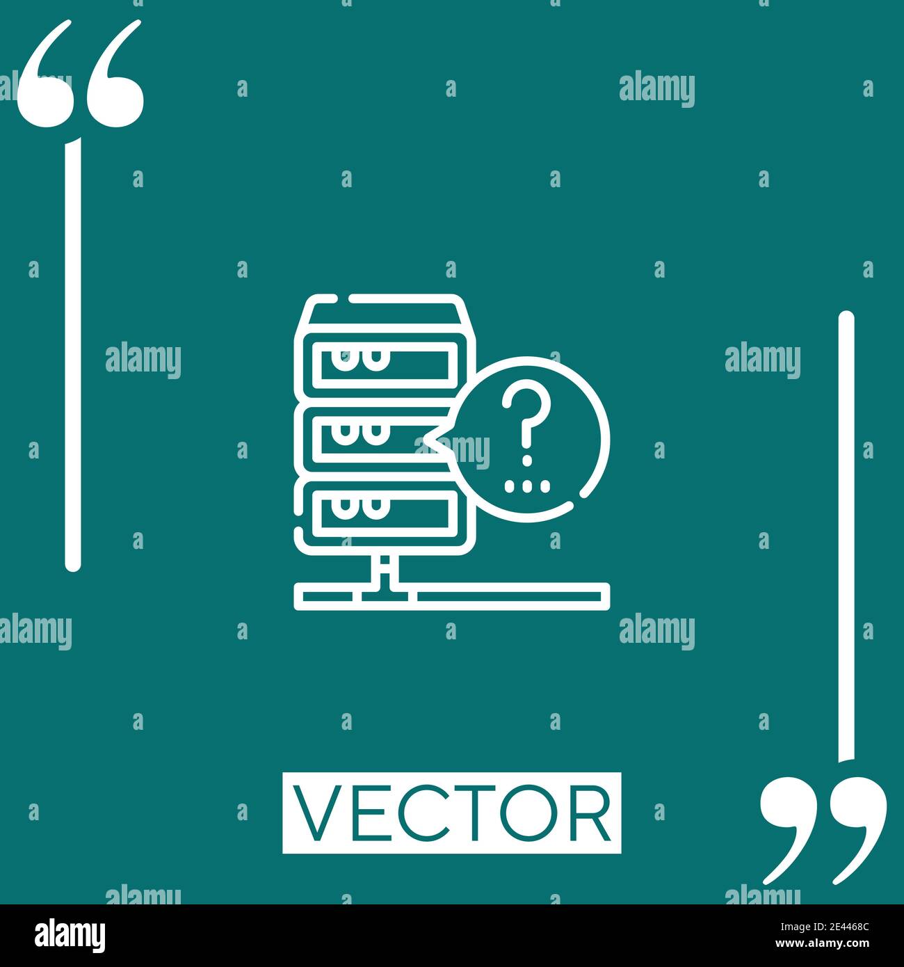 ambiguity vector icon Linear icon. Editable stroked line Stock Vector ...