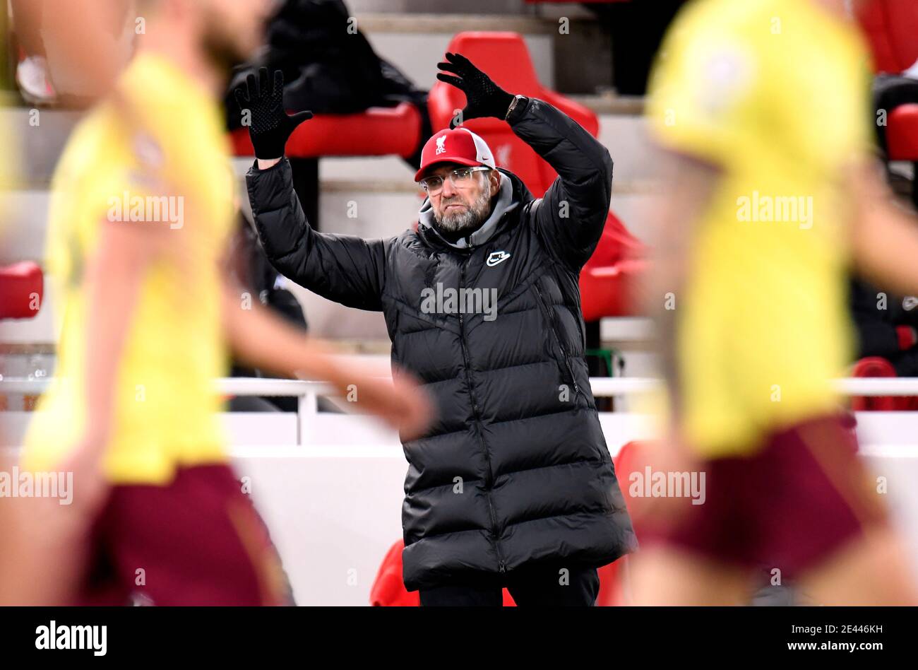 Liverpool manager Jurgen Klopp on the touchline during the Premier ...