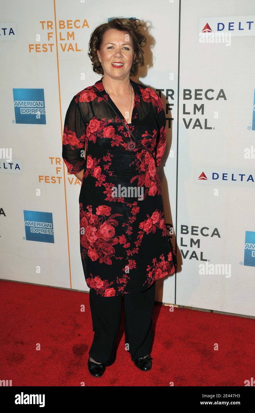 Actress Wendy Playfair arriving for the premiere of 'Accidents Happen ...