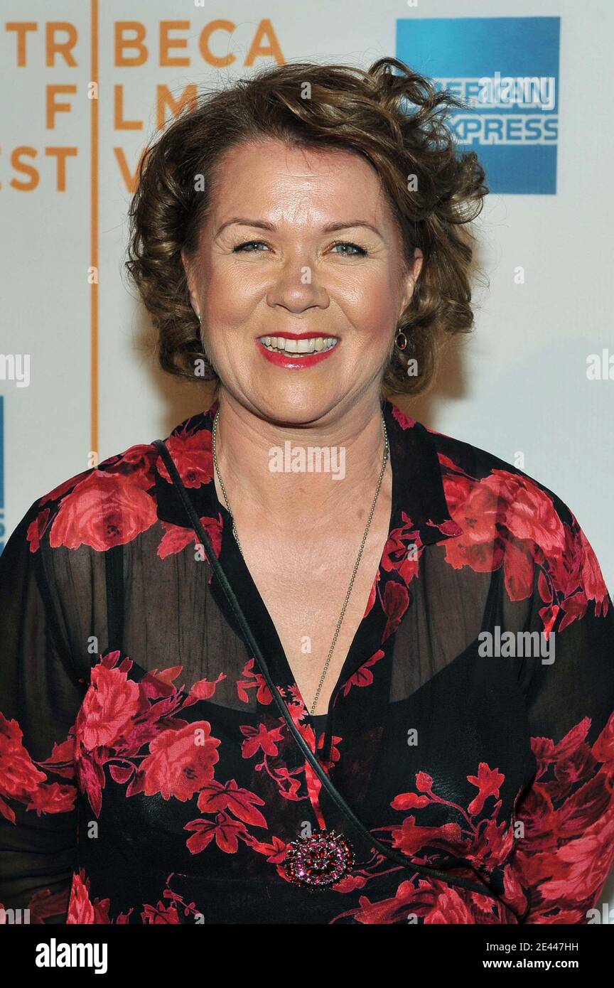 Actress Wendy Playfair arriving for the premiere of 'Accidents Happen ...