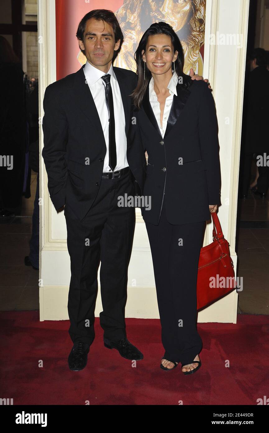 Adeline Blondieau posing during the 23rd Molieres ceremony at the Paris ...