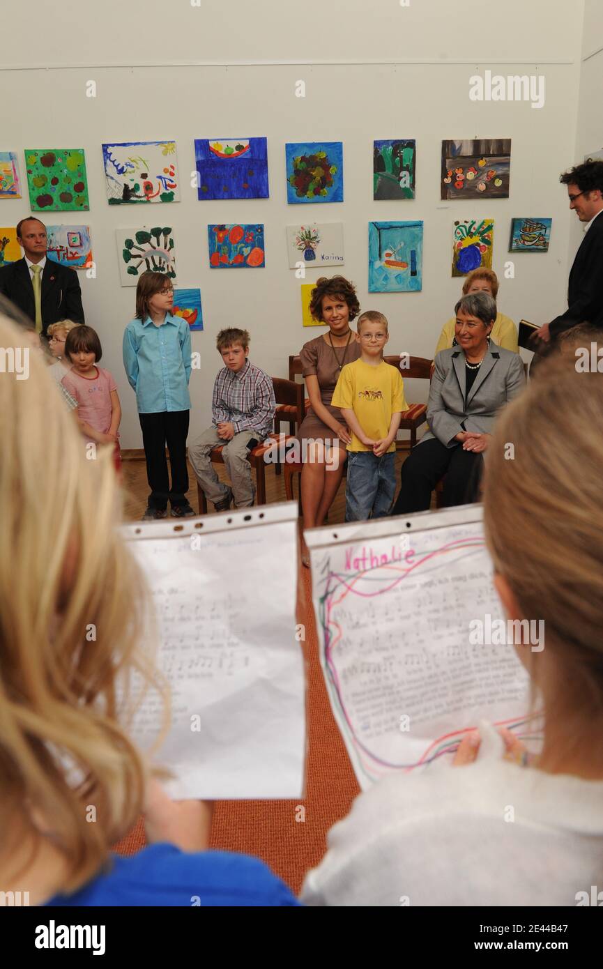 Austrian First Lady Margit Fischer and Syrian First Lady Asma Al Assad ...