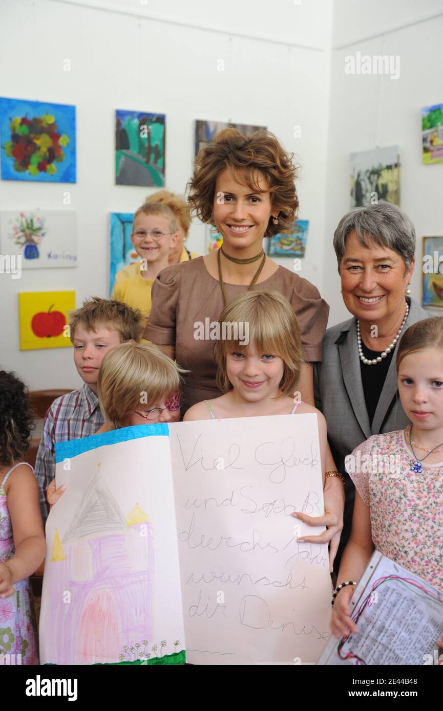 Austrian First Lady Margit Fischer and Syrian First Lady Asma Al Assad ...