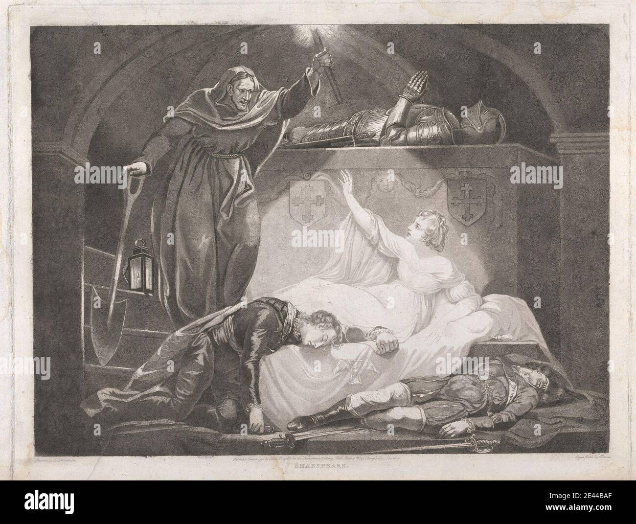 Print made by Peter Simon, 1750â€“1810, Romeo and Juliet: Act IV, Scene ...