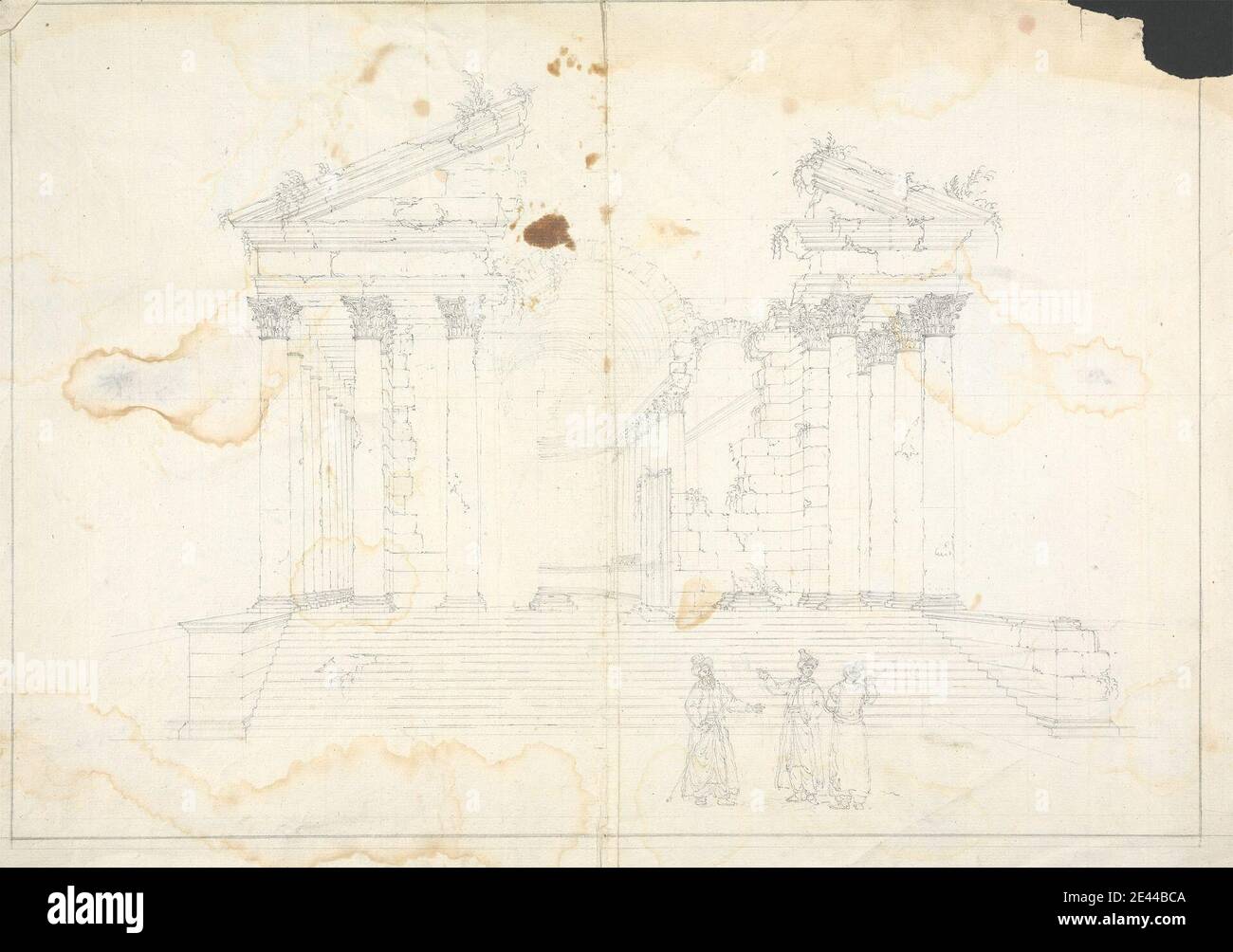 Detailed depiction of ancient ruins hi-res stock photography and images ...