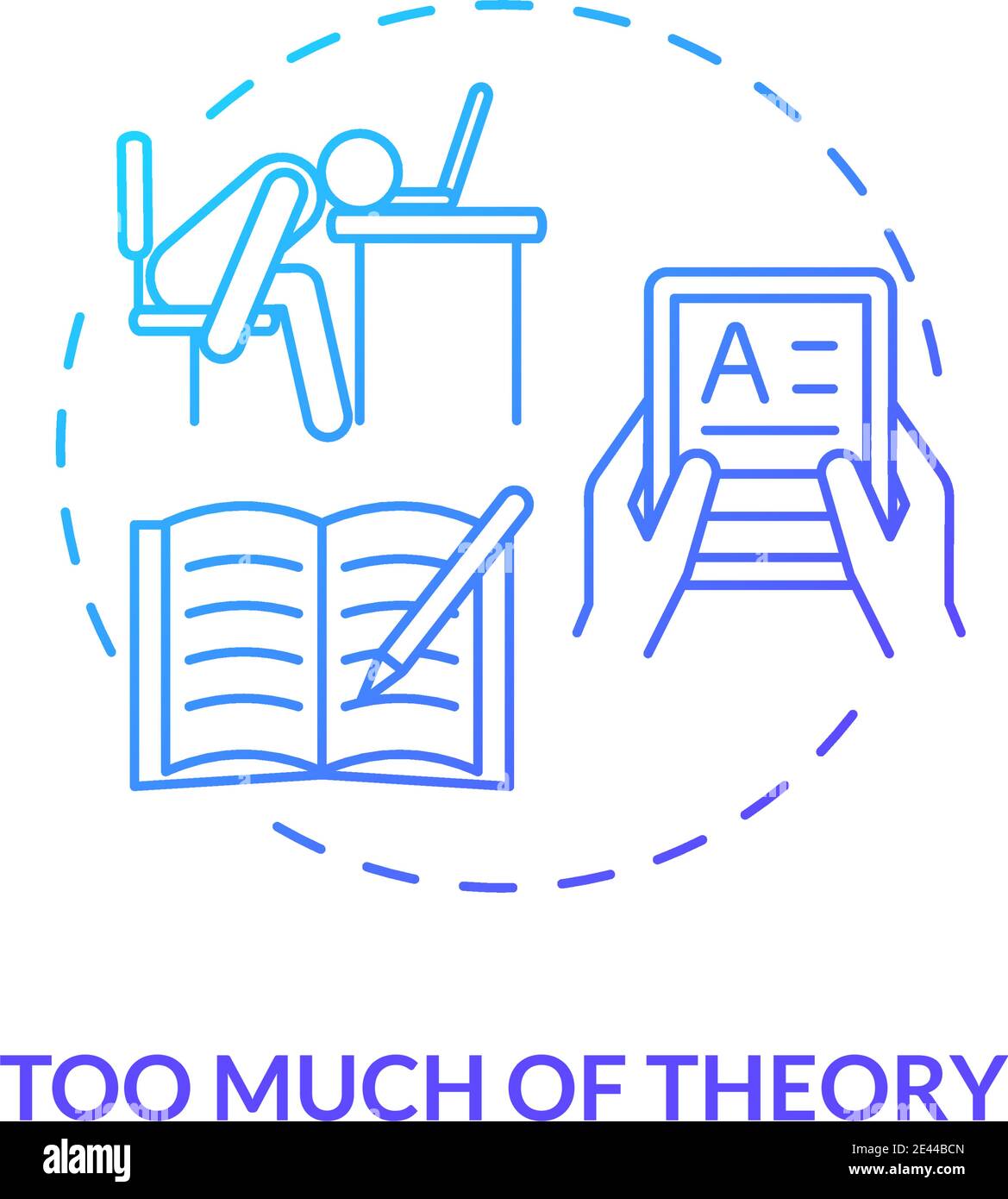 Too much theory concept icon Stock Vector Image & Art - Alamy