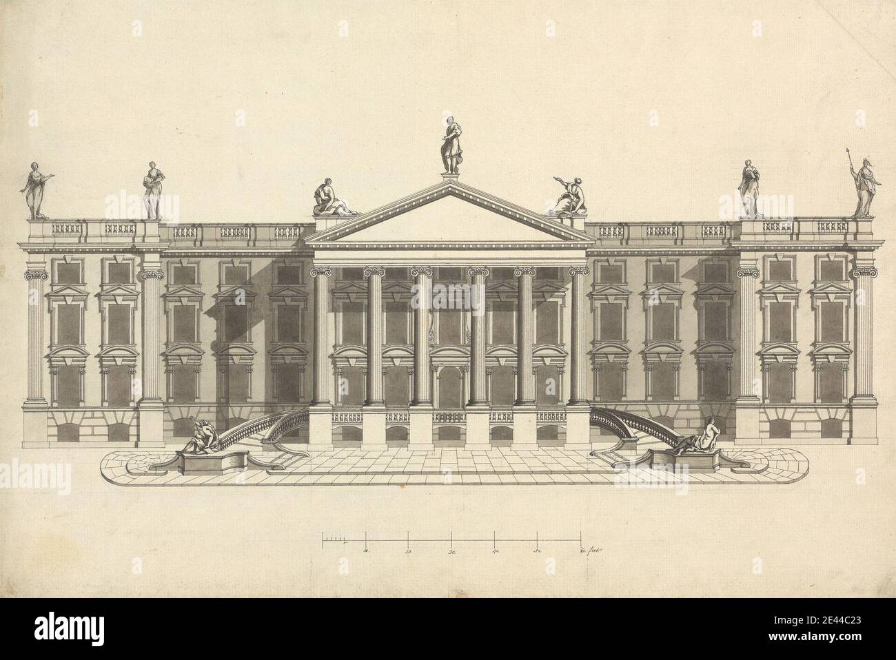 Palladian architectural drawing hi-res stock photography and images - Alamy