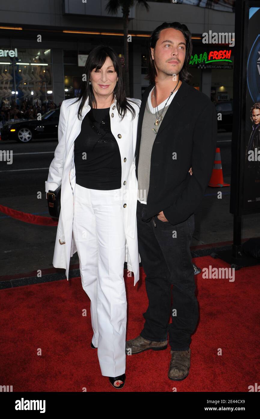 Anjelica Huston and nephew Jack Huston arriving for the Los Angeles ...