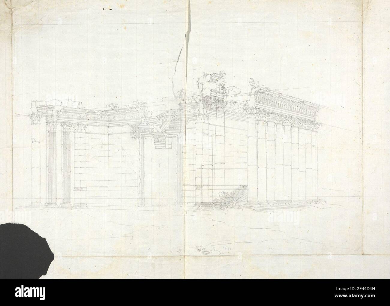 James Bruce, 1730â€“1794, British, No. 8 Sketch of Temple remains at ...