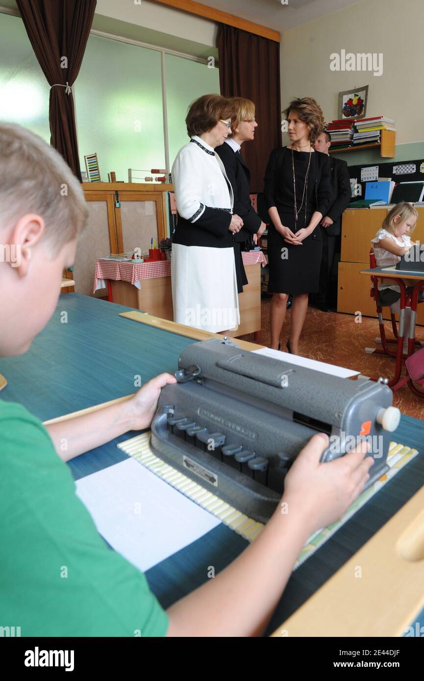 Syrian First Lady Asma Al Assad visits, with Slovak First Lady Silvia ...