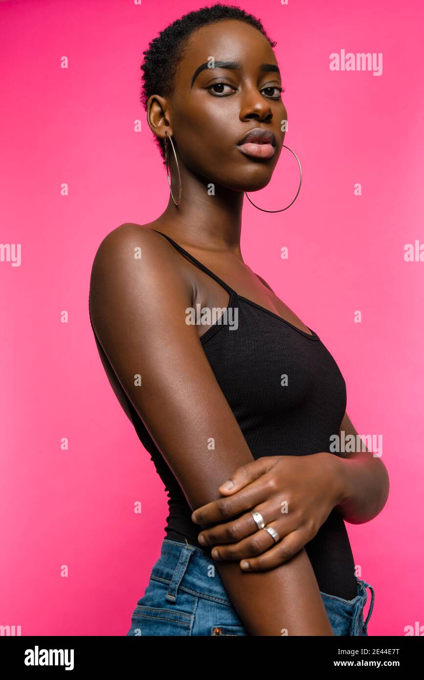 African american female model hi-res stock photography and images - Alamy