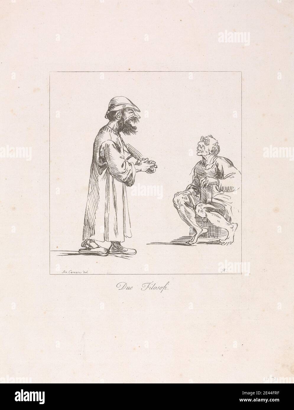 Arthur Pond, ca. 1705â€“1758, British, Due Filosofi. Etching Stock ...