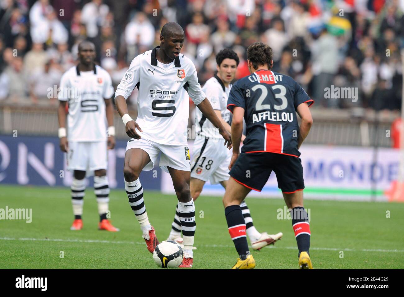 Rennes's Rod Fanni during the French First League soccer match, Paris ...