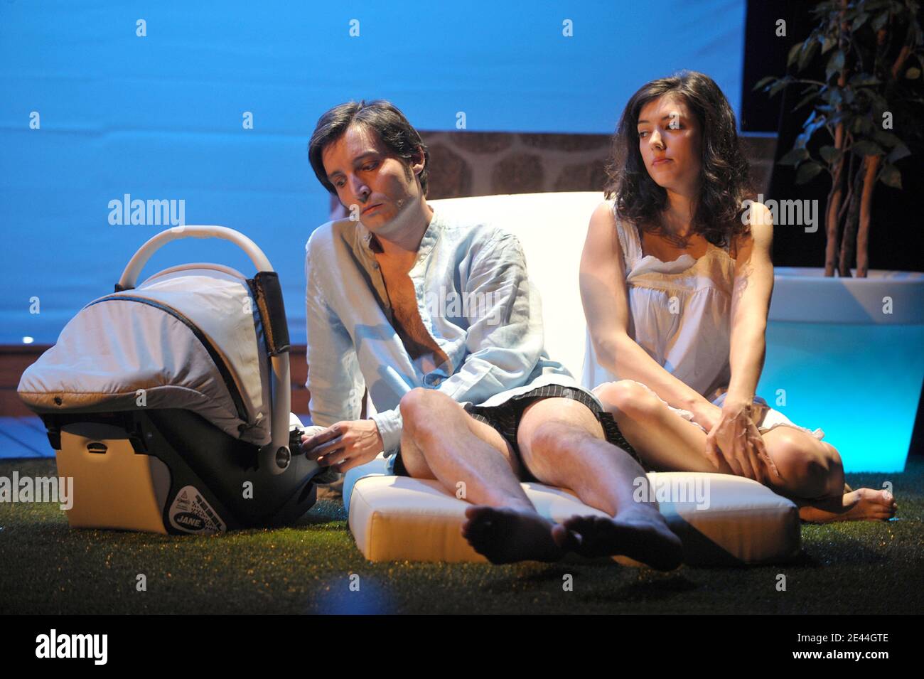 David Roussel and Vanessa Guide perform during the curtin call of 'Le ...