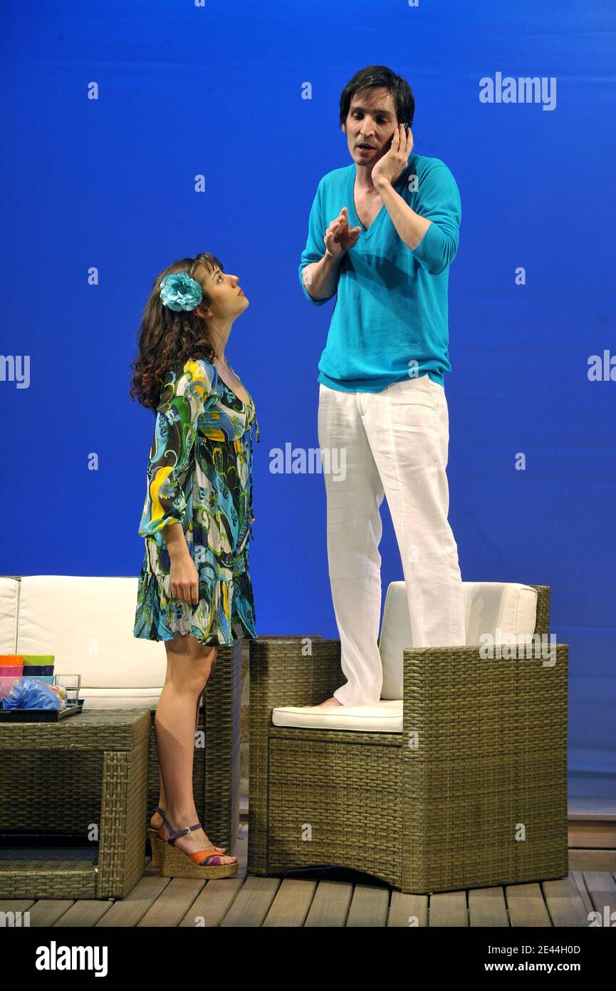 David Roussel and Vanessa Guide perform during the curtin call of 'Le ...