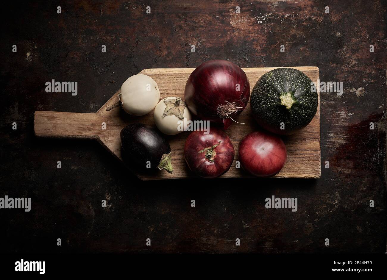 Food top view vegetables hi-res stock photography and images - Alamy