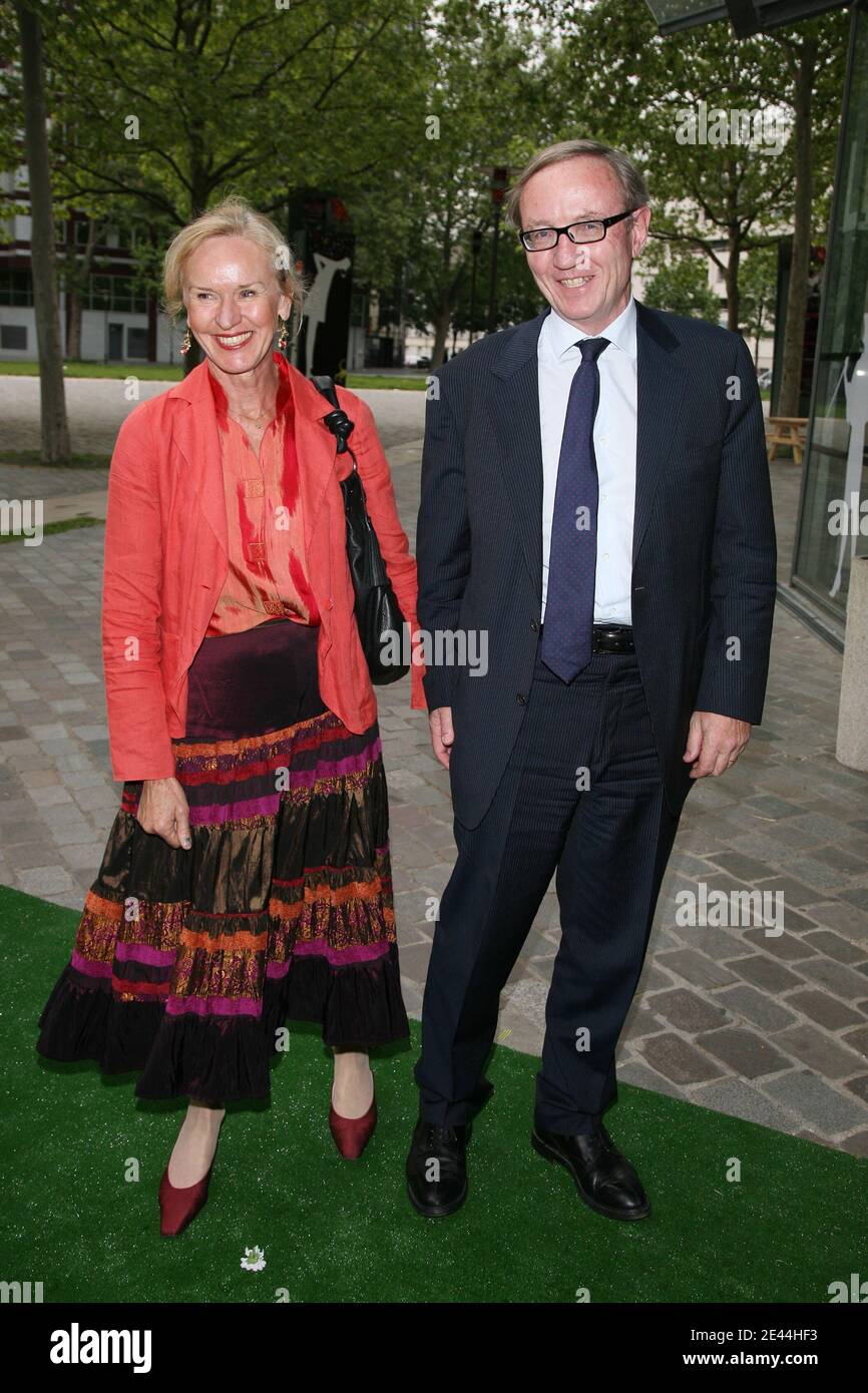 Bertrand Meheut and his wife at the 'Gala Champetre' evening to launch ...