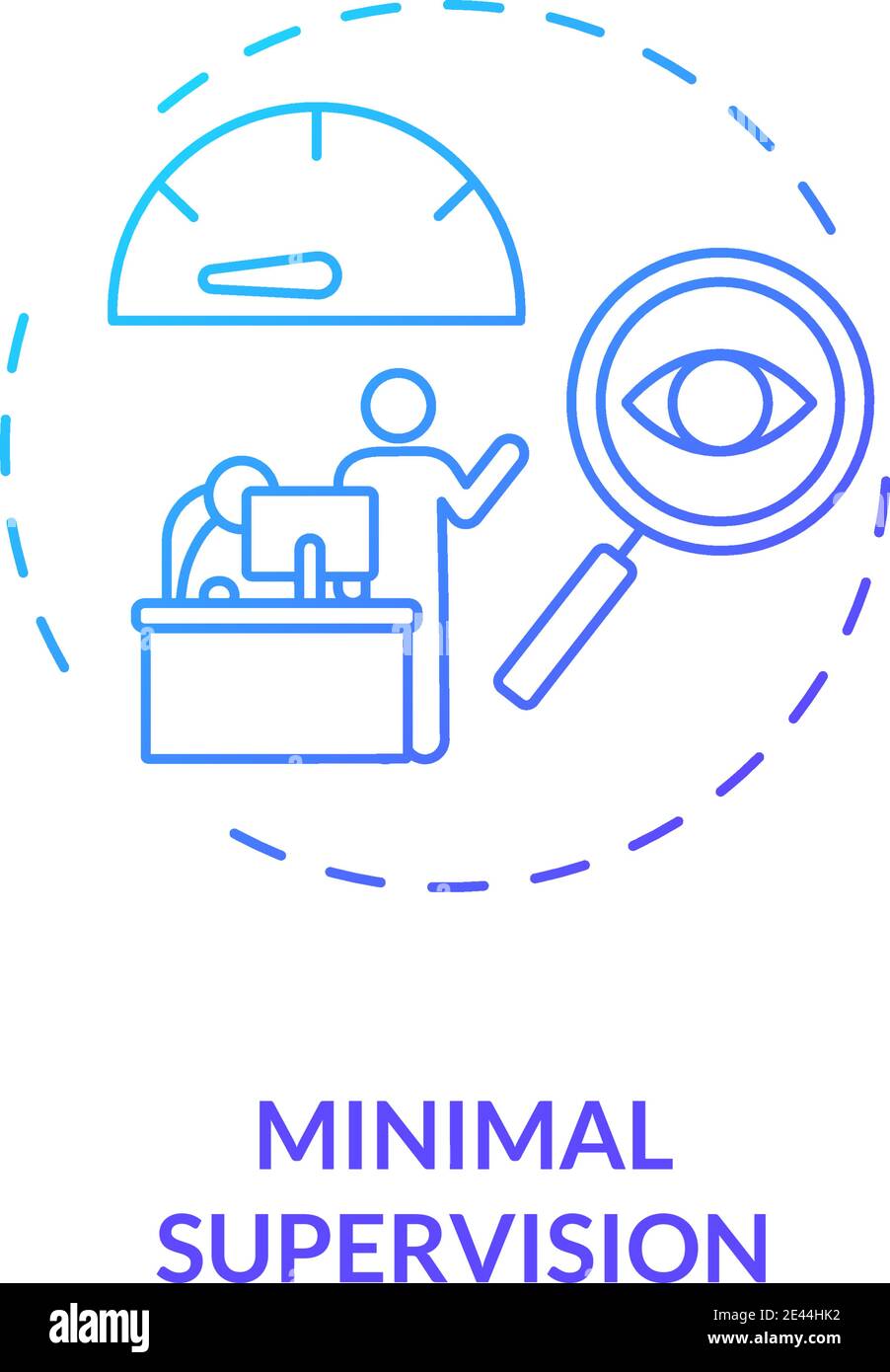 Minimal supervision concept icon Stock Vector Image & Art - Alamy