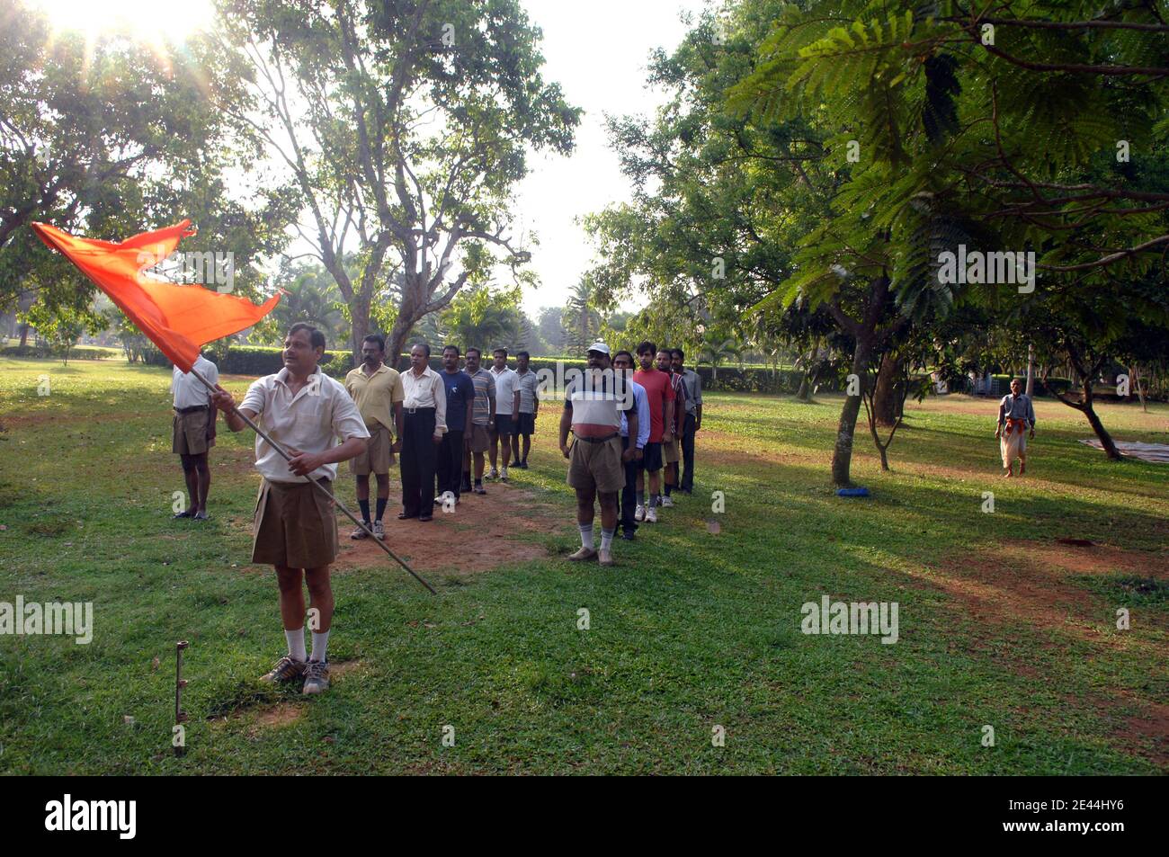 Like every morning at sunrise, members of RSS gather for a 'Shaka ...