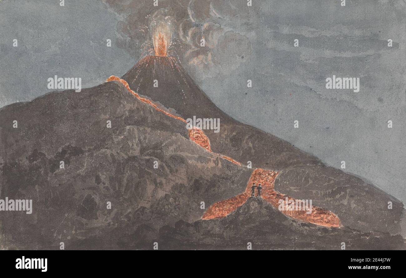 Isaac Weld, 1774â€“1856, Irish, Vesuvius in Eruption, ca. 1818 ...