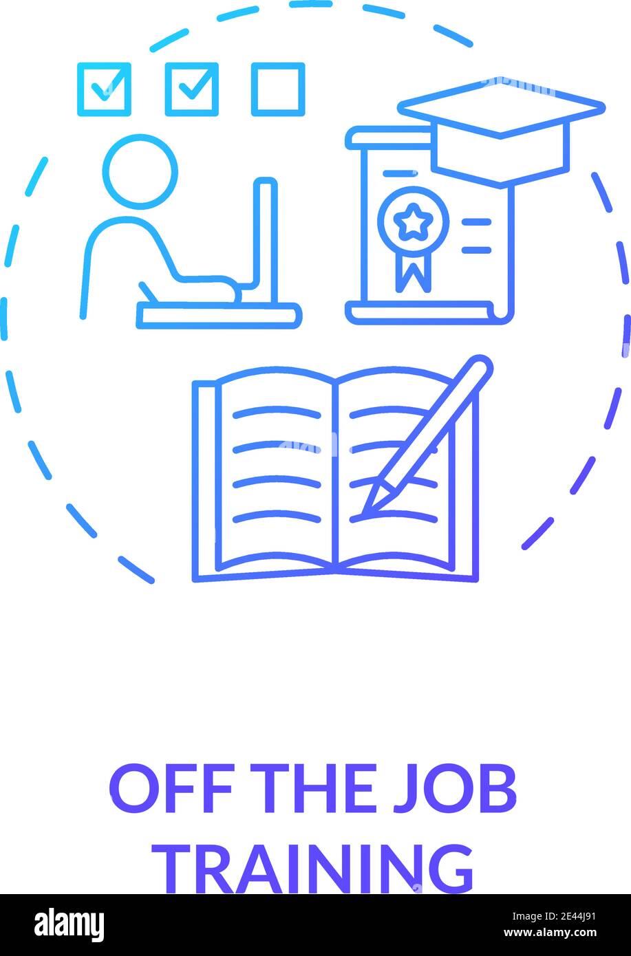 Off-the-job training concept icon Stock Vector Image & Art - Alamy