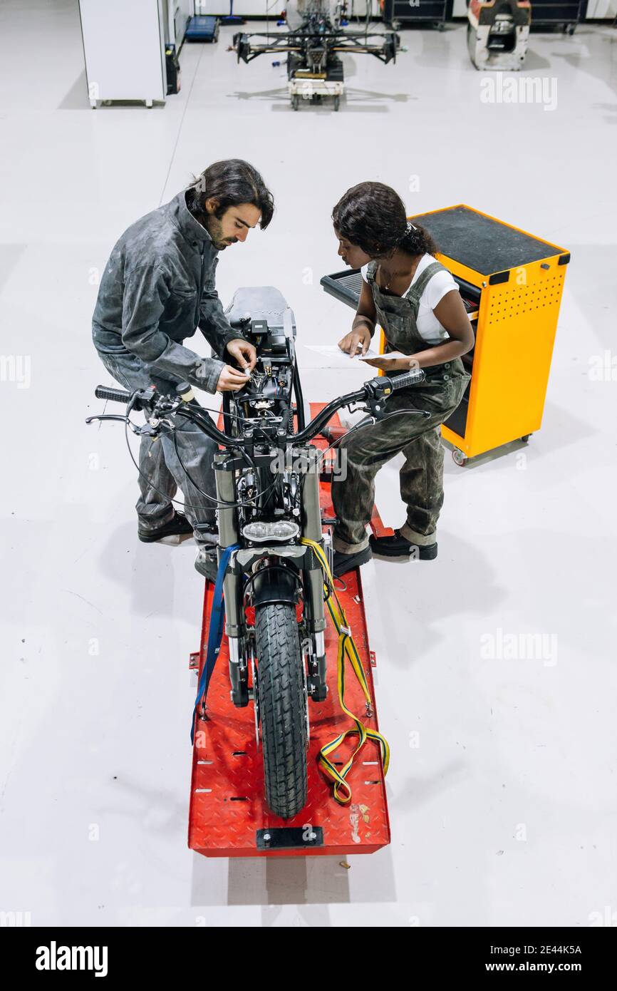 Motorbike view from above hi-res stock photography and images - Alamy