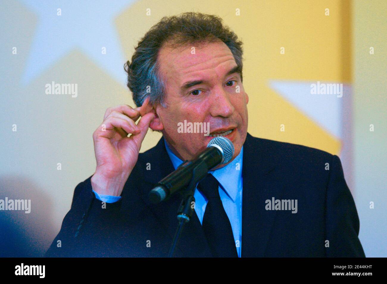 Modem president Francois Bayrou attends the 6th European convention of ...