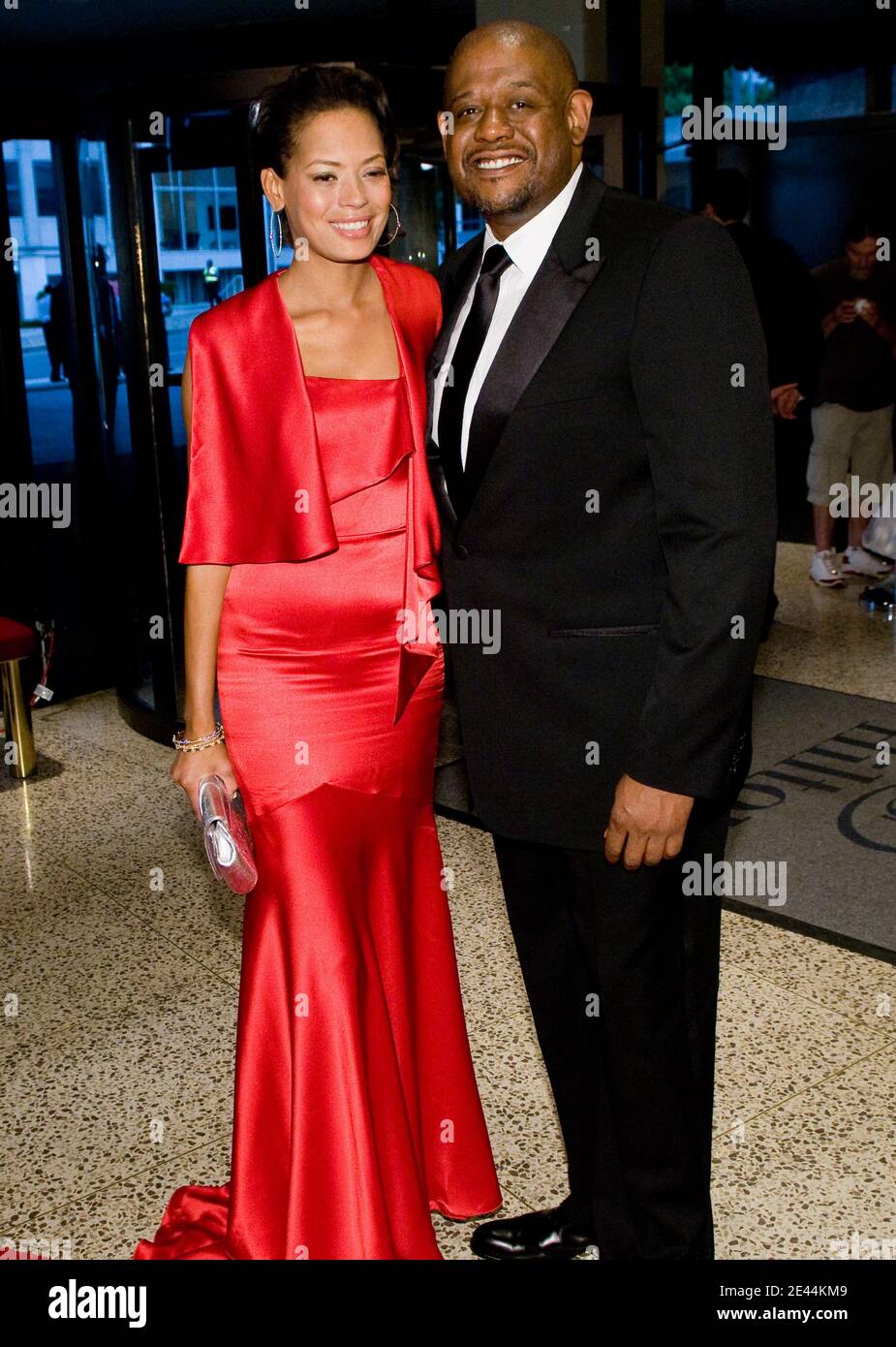 Forest Whitaker with wife Keisha Nash arriving at the 2009 White House ...