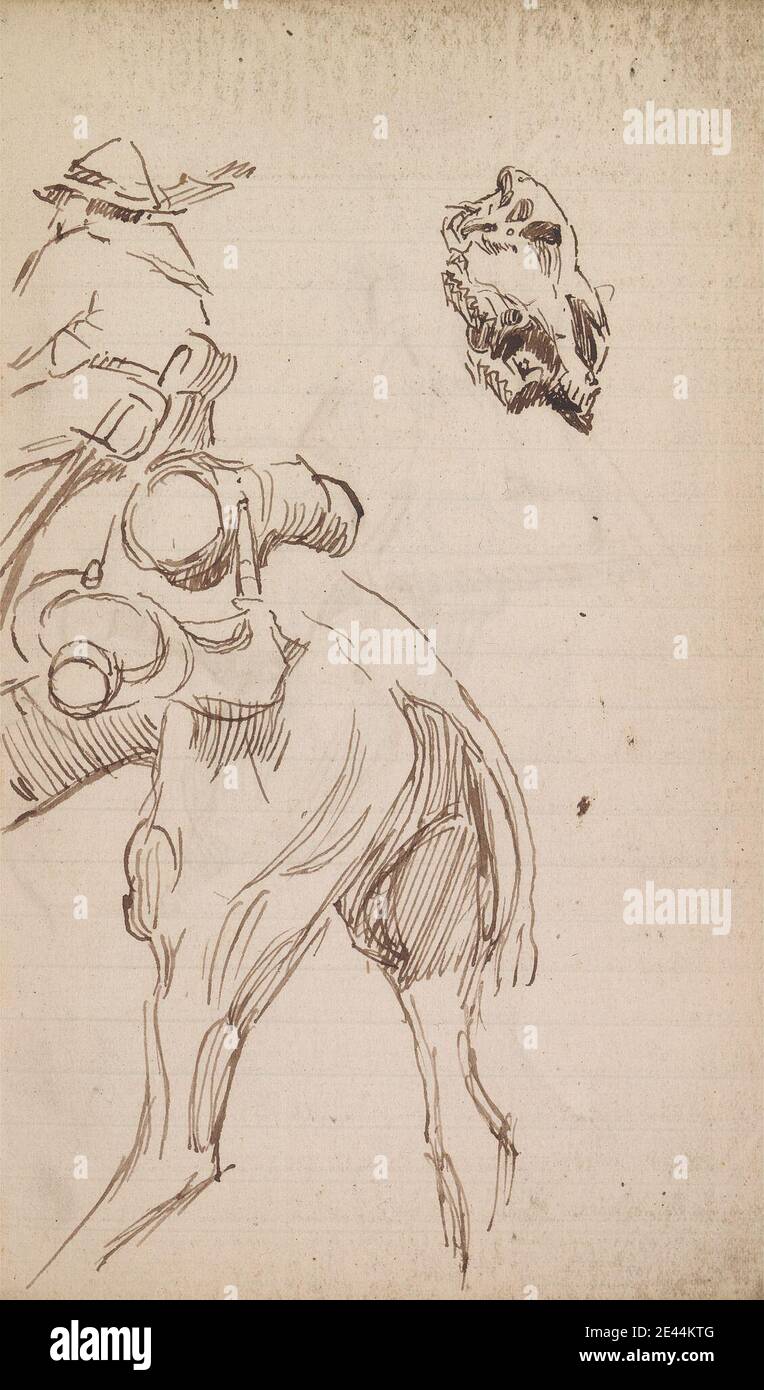 Charles Samuel Keene, 1823â€“1891, British, Sketchbook Drawing, between ...