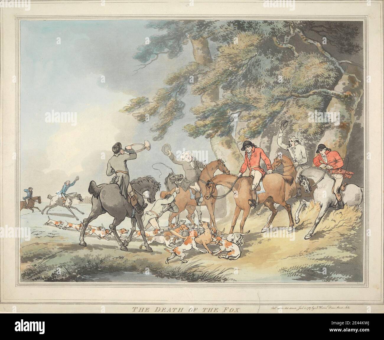 Thomas Rowlandson, 1756â€“1827, British, Fox-Hunting [set of six]: 3 ...