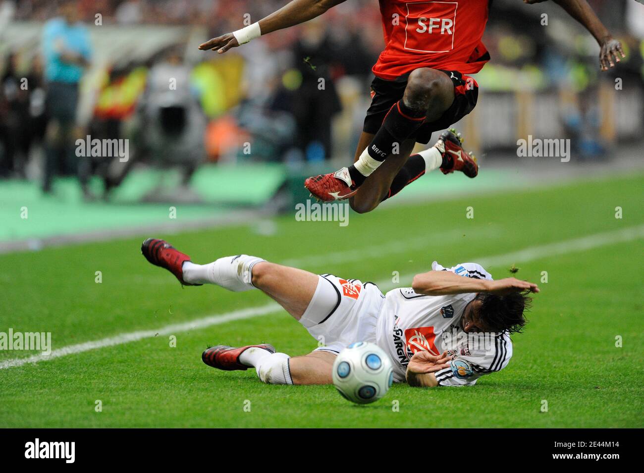 Illustration during French Cup Final soccer match, Rennes vs Guingamp ...