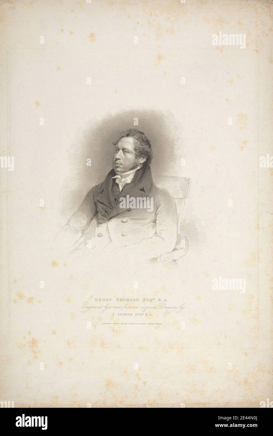 Robert Cooper, ca. 1800â€“1836, British, Henry Thomson. Engraving ...