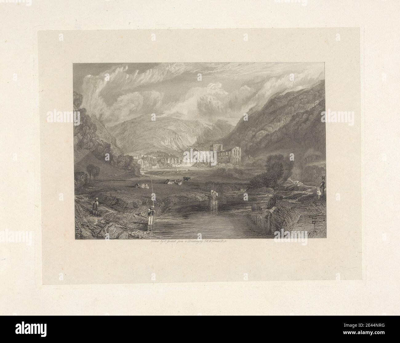 Edward Goodall, 1795â€“1870, British, Rievaulx Abbey, Yorkshire, 1827 ...