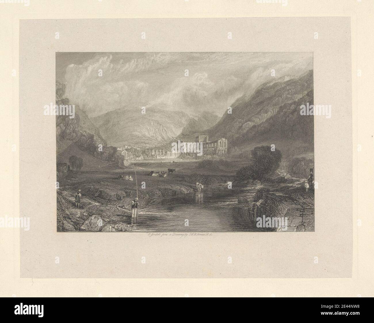 Edward Goodall, 1795â€“1870, British, Rievaulx Abbey, Yorkshire, 1827 ...