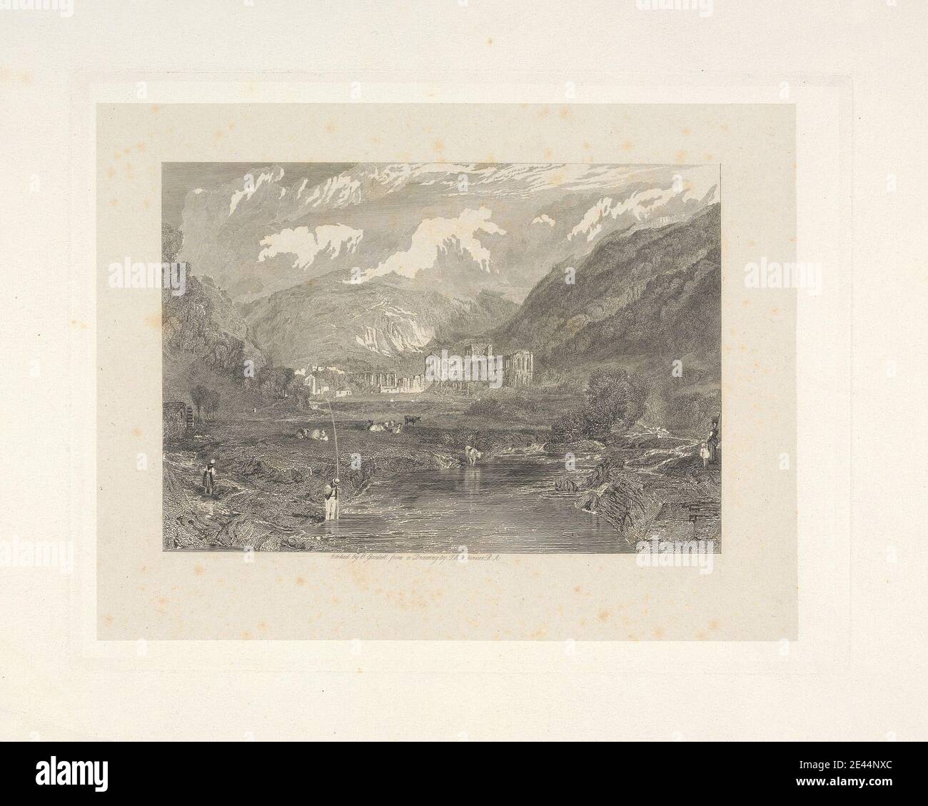 Edward Goodall, 1795â€“1870, British, Rievaulx Abbey, Yorkshire, 1827 ...