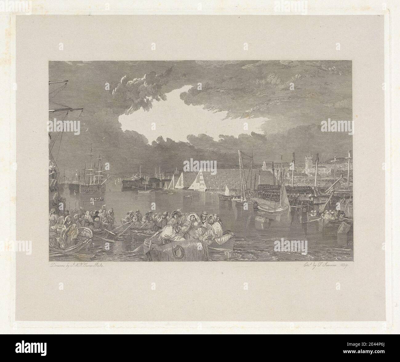 Thomas Jeavons, ca. 1800â€“1867, British, Devonport and Dockyard ...