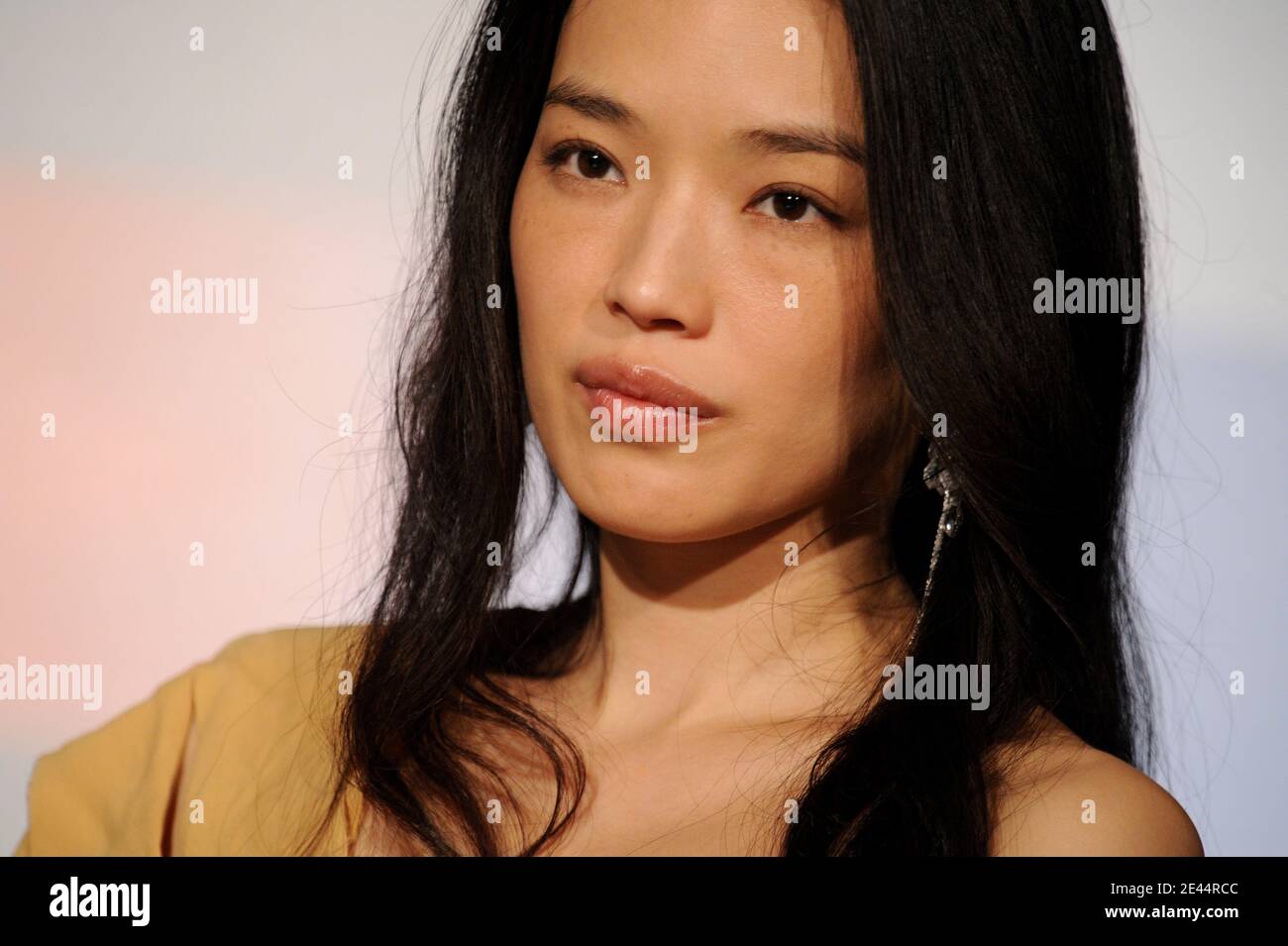 Shu Qi posing during Jury members press conference at the 62nd Cannes ...