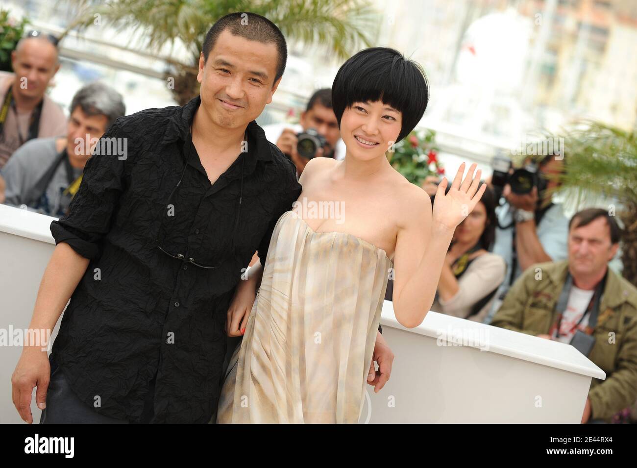 Director Lou Ye and Chinese actress Tan Zhuo attend the 'Spring Fever ...