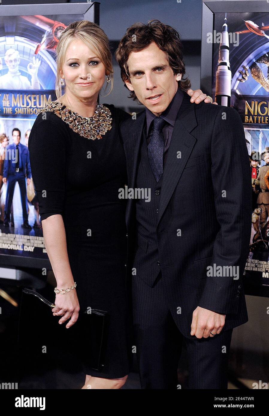 Actor Ben Stiller and wife Christine Taylor attending the premiere of ...