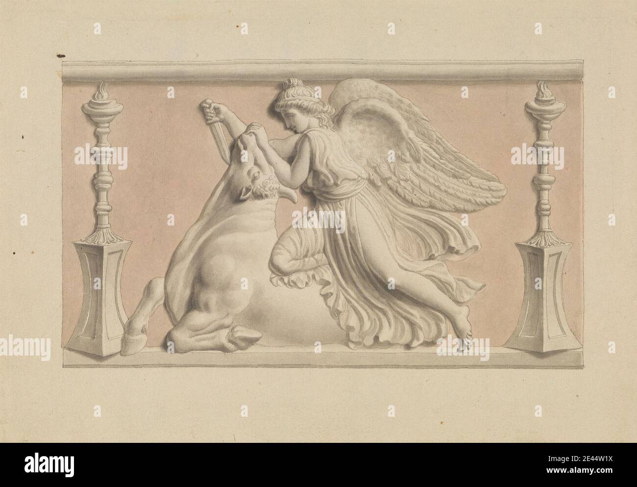 Edward Francis Burney, 1760â€“1848, British, Winged Figure Slaying a ...