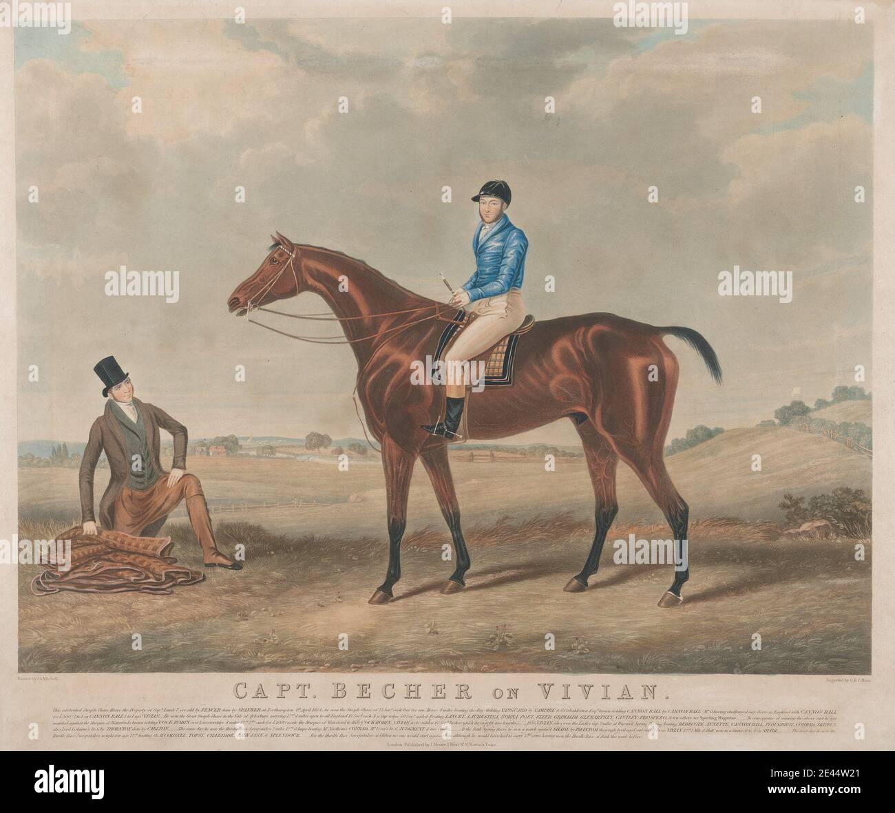 George Hunt, active 1820â€“1840, British, Capt. Becher on Vivian, 1834 ...