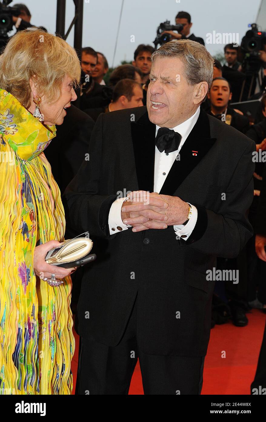 Yanou Collart and Jerry Lewis arriving to the screening of 'Bright Star ...