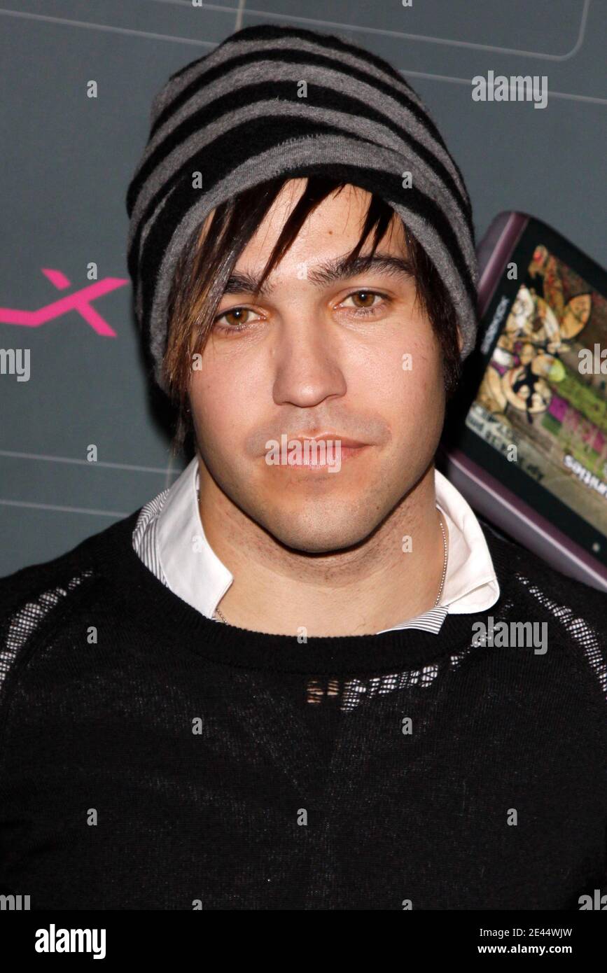 Pete Wentz arriving for The Los Angeles T-Mobile Sidekick Launch Event ...