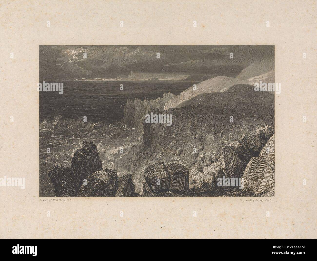 George Cooke, 1781â€“1834, British, Land's End, Cornwall, 1814-1826 ...