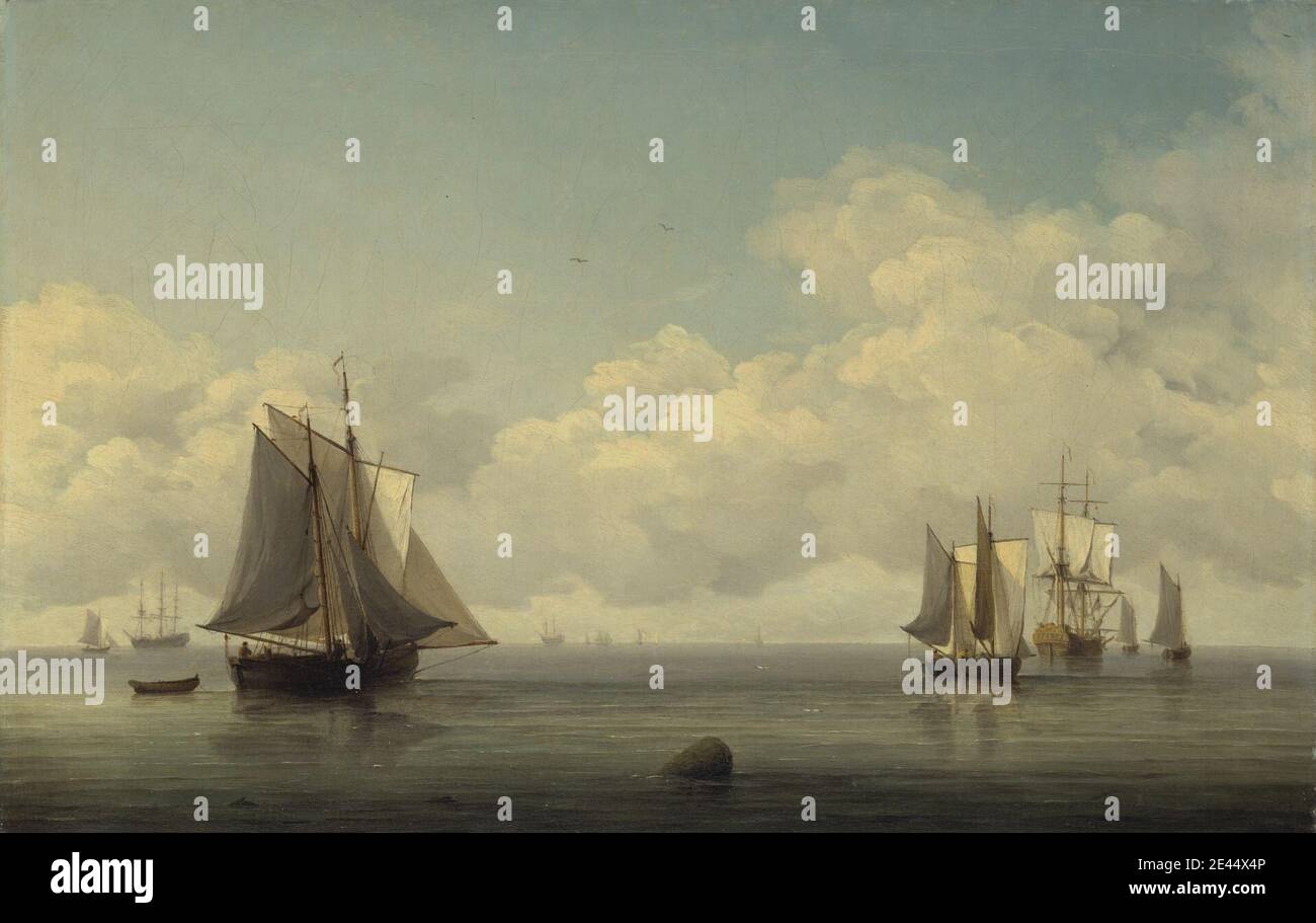 Charles Brooking, 1723â€“1759, British, Fishing Boats in a Calm Sea ...