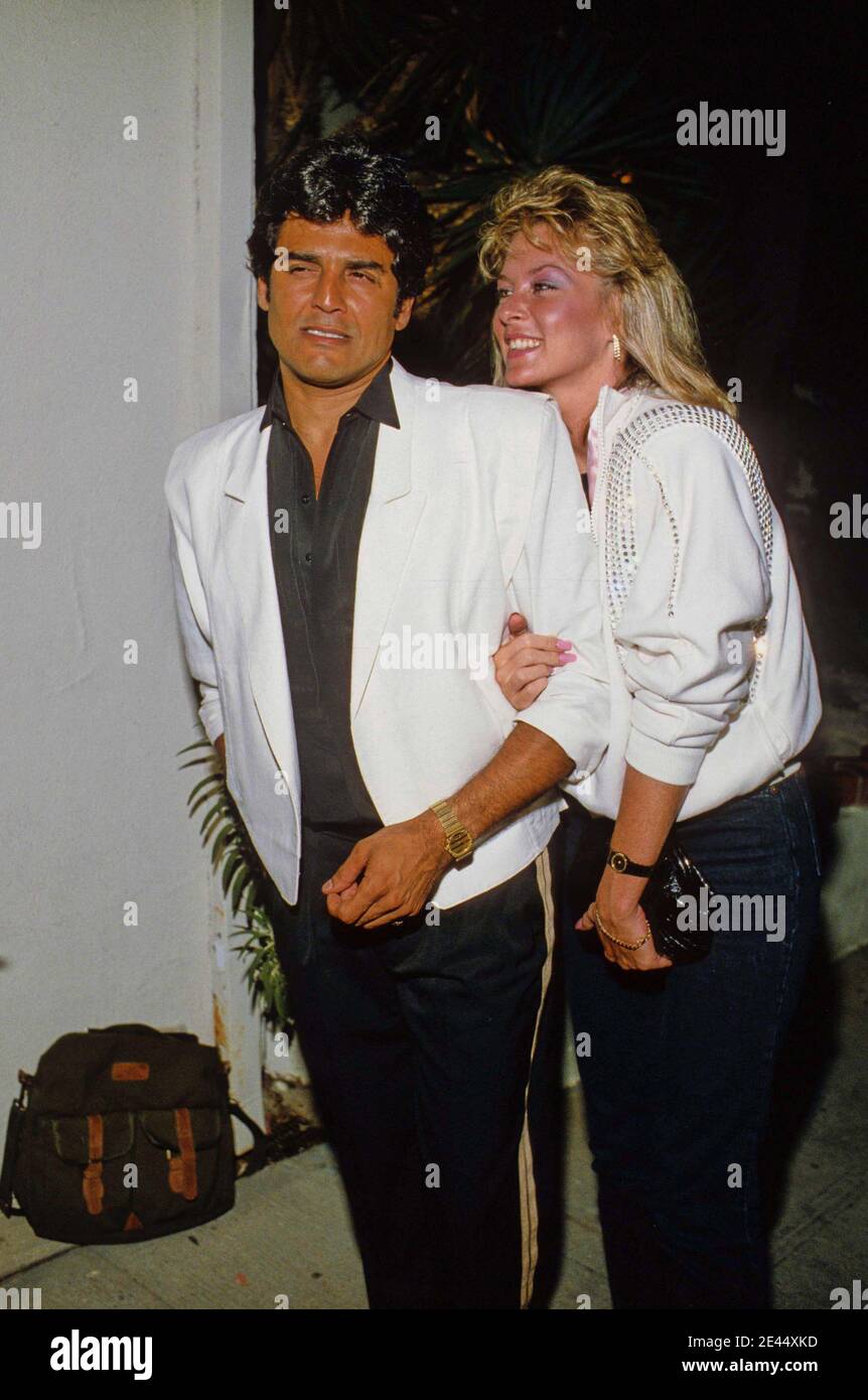 Erik Estrada With Peggy Rowe Credit: Ralph Dominguez/MediaPunch Stock ...