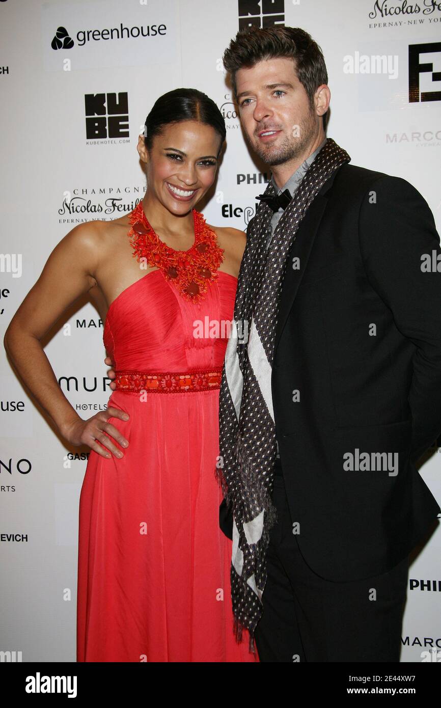 Paula Patton and her husband attend the 'Precious' after party held at ...